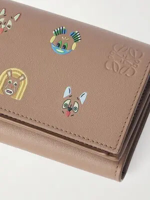 Loewe Louis Wain Cats Printed Leather Wallet