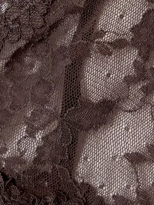 SKIMS Stretch Lace Triangle Bralette - Brown