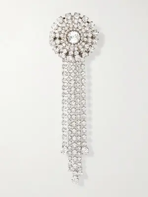 JENNIFER BEHR Zelina Fringed Crystal Hair Clip - Neutrals