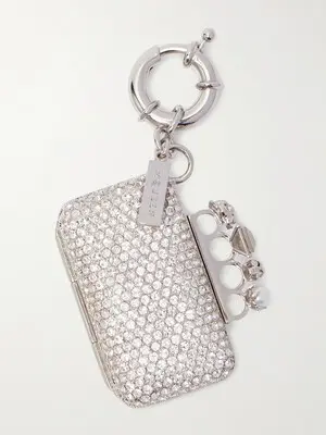 Alexander McQueen Knuckle-duster Bag Charm - Silver