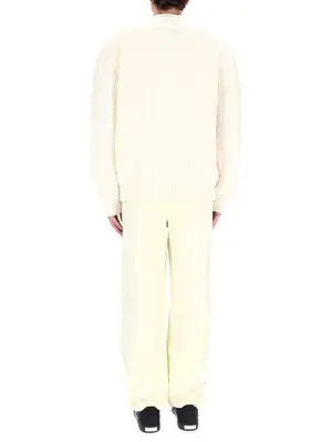 Off-White Arrow Stitch Cardigan - Beige