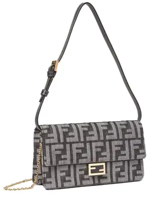 Fendi Baguette" Wallet - Black
