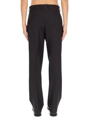 Fendi Wool Blend Trousers - Brown