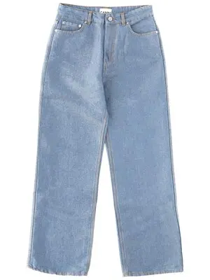 GANNI Cotton Denim Jeans - Blue