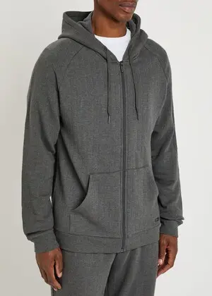 BOSS Hooded Cotton-blend Sweatshirt