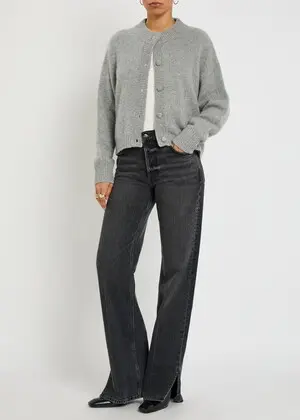 FRAME Cashmere Cardigan - Silver