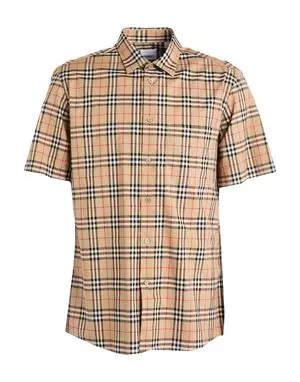 Burberry Shirt Camel Size Cotton