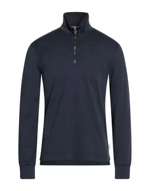 Crossley Long Sleeve Cotton Jersey Half-zip T-shirt