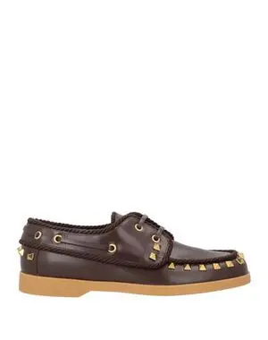Valentino Garavani Chocolate Leather Loafers - Brown