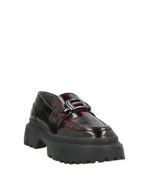 Hogan Leather Loafers - Red