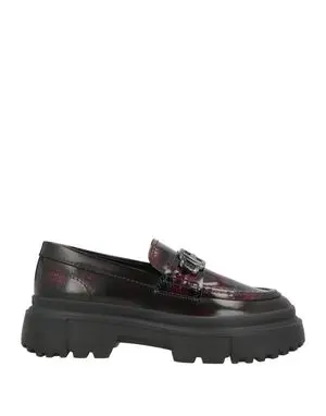 Hogan Leather Loafers - Red