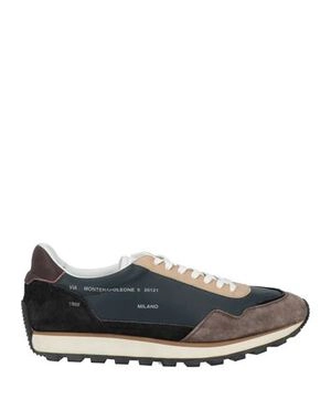 Hogan Multicolor Leather And Suede Sneakers - Navy