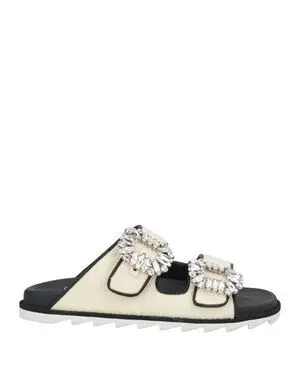 ROGER VIVIER Sandals With Appliqués - White