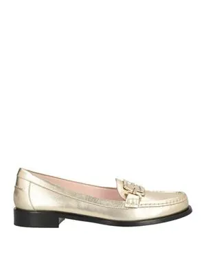 Roger Vivier Gold Tone Flats For Women