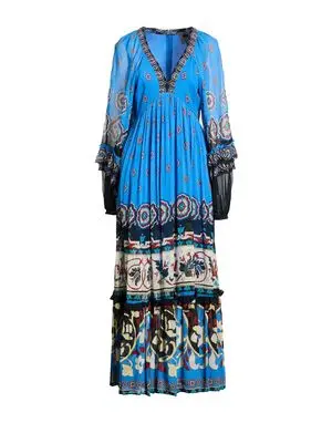 Farm Rio Flared Maxi Dress - Blue