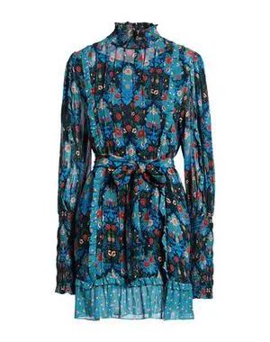 Farm Rio Mini Flared Floral-print Crepe Dress