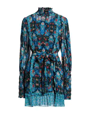 Farm Rio Mini Flared Floral-print Crepe Dress