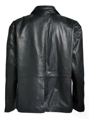 BREATH Single-breasted Leather Blazer