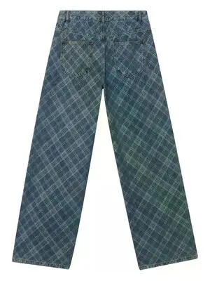 B+AB Plaid Denim Jeans