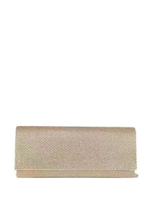 GEDEBE Crystal-embellished Clutch Bag - Neutrals