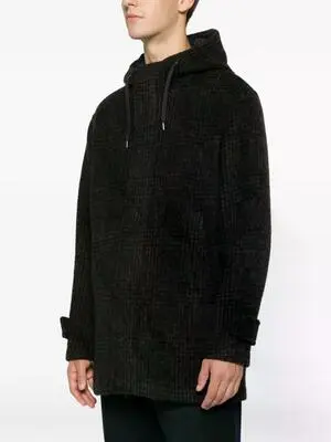 Herno Checked Hooded Coat