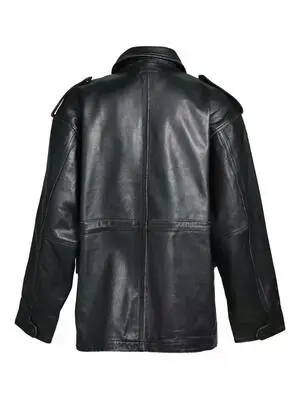 BREATH Flap-pocket Leather Jacket