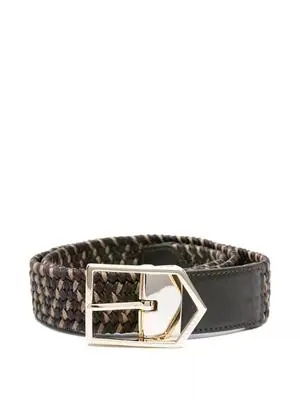 Canali Braided Belt - Brown