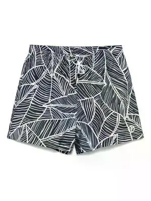 Giorgio Armani Printed Swim Shorts - Blue