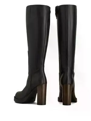 TOD'S 90mm Button Zip Boots