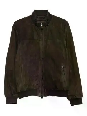 Canali Leather Jacket - Brown
