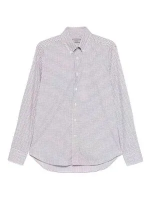 Men's White Check Shirts