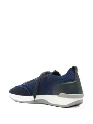 Brioni Panelled Lace-up Sneakers - Blue