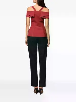 MURMUR Off-shoulder Corset Top - Red