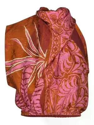 Johanna Ortiz Floral-print Top - Orange