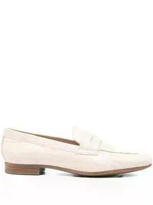 Geox Marlyna Croc-embossed Loafers