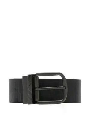 Burberry Check Detail Belt - Black