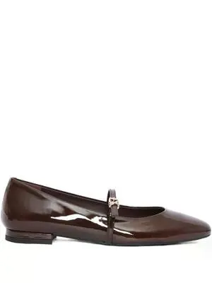 SERGIO LEVANTESI Ambra56 Strap Ballet Flats - Brown
