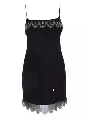 Staud Colette Beaded-trim Mini Dress