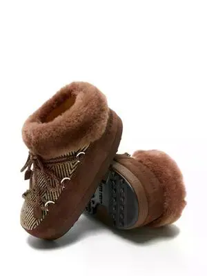 Moon Boot X Guest In Residence Evx Chalet Cocoa Fur Mules - Brown