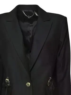 Rabanne Buttoned Blazer - Black