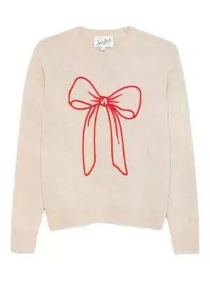 MC2 SAINT BARTH Bow-detail Sweater - Neutrals