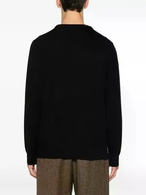 MC2 SAINT BARTH Embroidered Crew-neck Sweater - Black