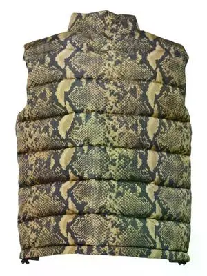 Aspesi Zip-up Snake-print Gilet