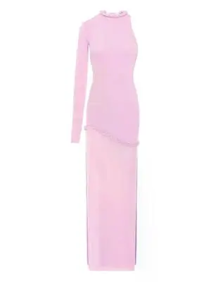 MANURI Candy One-sleeve Maxi Dress - Pink