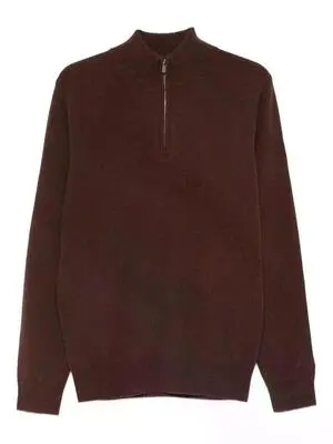MC2 SAINT BARTH Jeremyn Zip-up High-neck Sweater - Brown