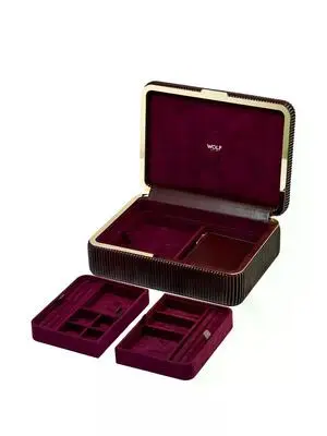 Wolf Medium Bella Jewellery Box - Red