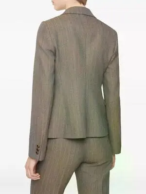 Burberry Striped Single-breasted Blazer
