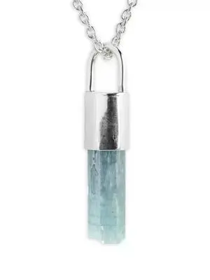 PARTS OF FOUR Talisman Aquamarine Pendant Necklace - Silver