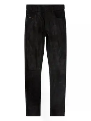 DIESEL® Five-pocket Leather Trousers