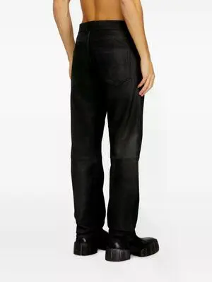 DIESEL® Five-pocket Leather Trousers